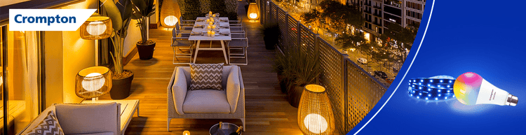 Top 5 Balcony Lighting Ideas For Your Home | Crompton