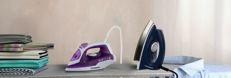 2 Types of Iron for Clothes: Which One Suits Your Needs? | Crompton