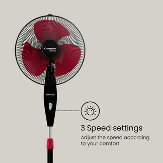 Crompton Torpedo HS PF Pedestal Fan: Shop Crompton Torpedo HS PF ...